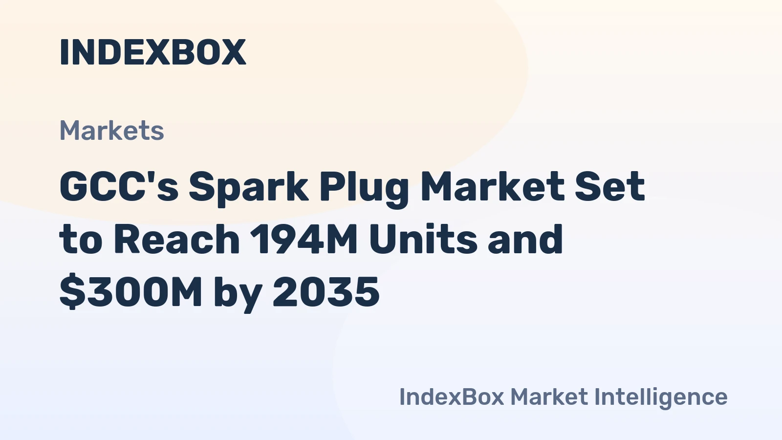 GCC's Spark Plug Market Set to Reach 194M Units and $300M by 2035