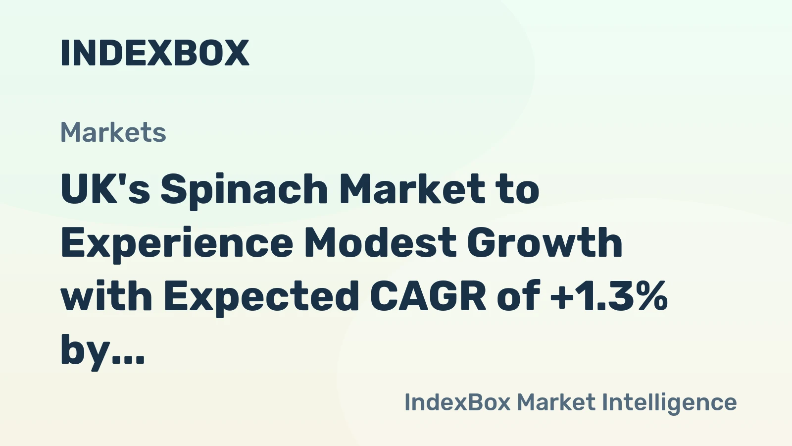 UK's Spinach Market to Experience Modest Growth with Expected CAGR of +1.3% by 2035