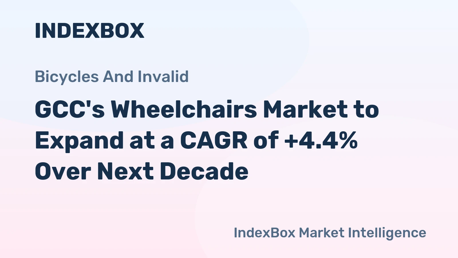 GCC's Wheelchairs Market to Expand at a CAGR of +4.4% Over Next Decade