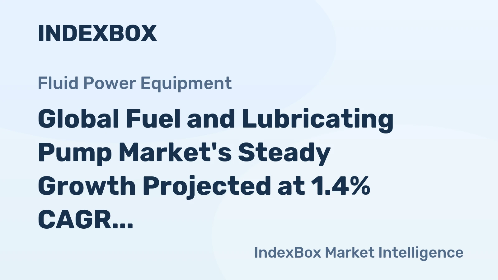 Global Fuel and Lubricating Pump Market's Steady Growth Projected at 1.4% CAGR Through 2035