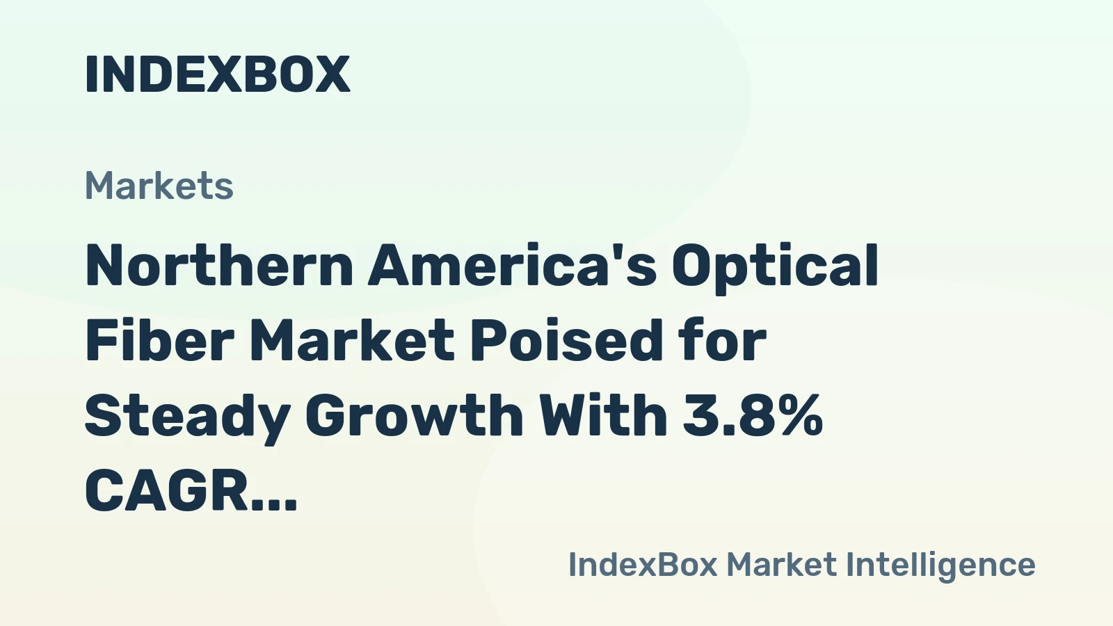 Northern America's Optical Fiber Market Poised for Steady Growth With 3.8% CAGR Through 2035