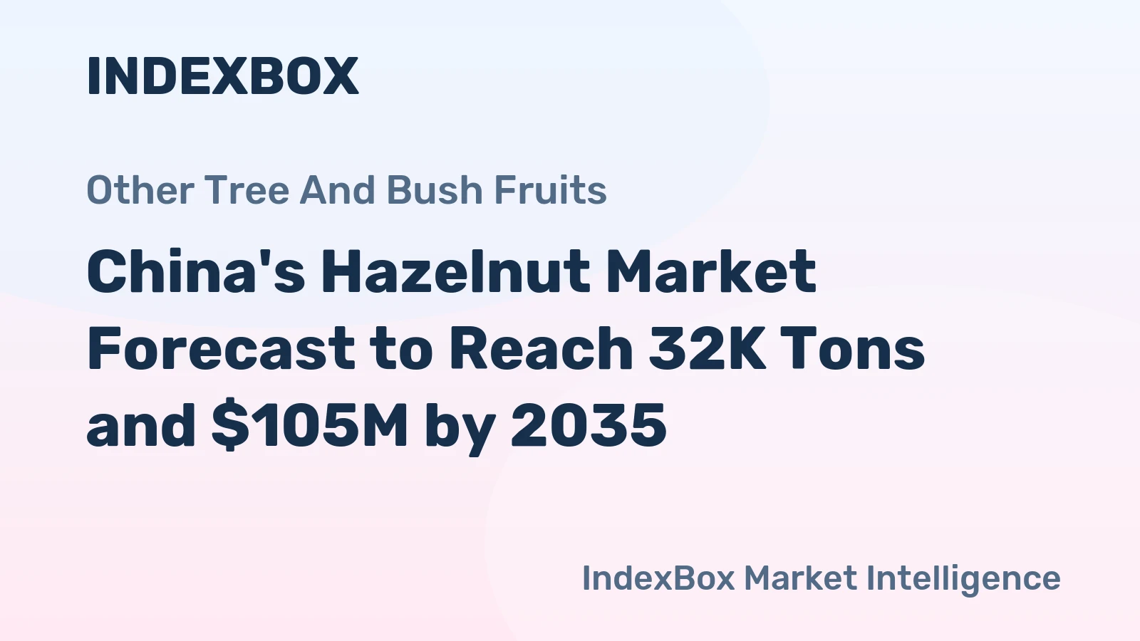 China's Hazelnut Market Forecast to Reach 32K Tons and $105M by 2035