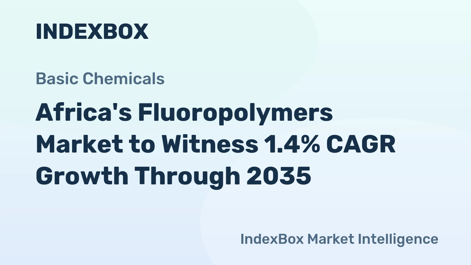 Africa's Fluoropolymers Market to Witness 1.4% CAGR Growth Through 2035