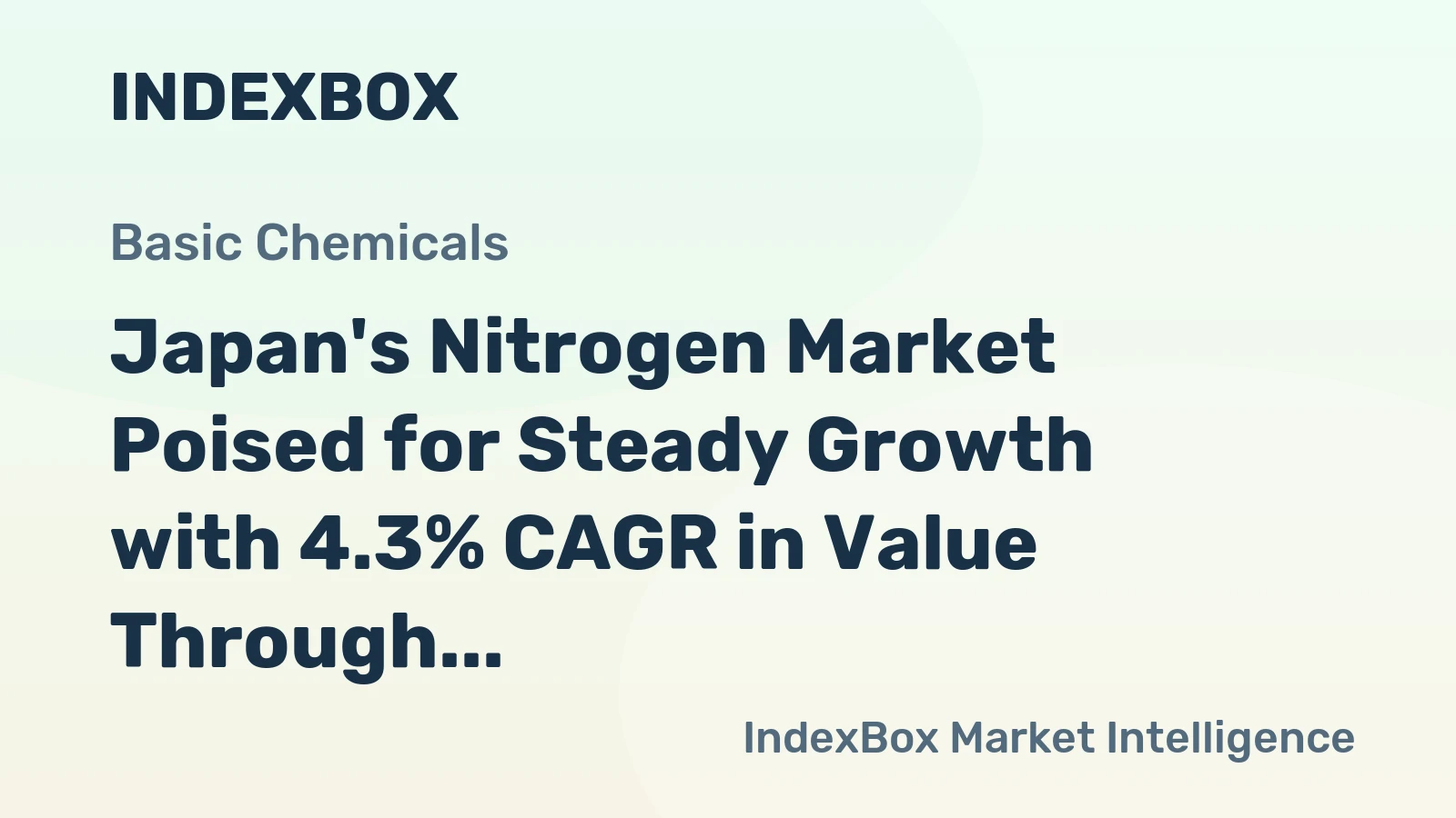 Japan's Nitrogen Market Poised for Steady Growth with 4.3% CAGR in Value Through 2035
