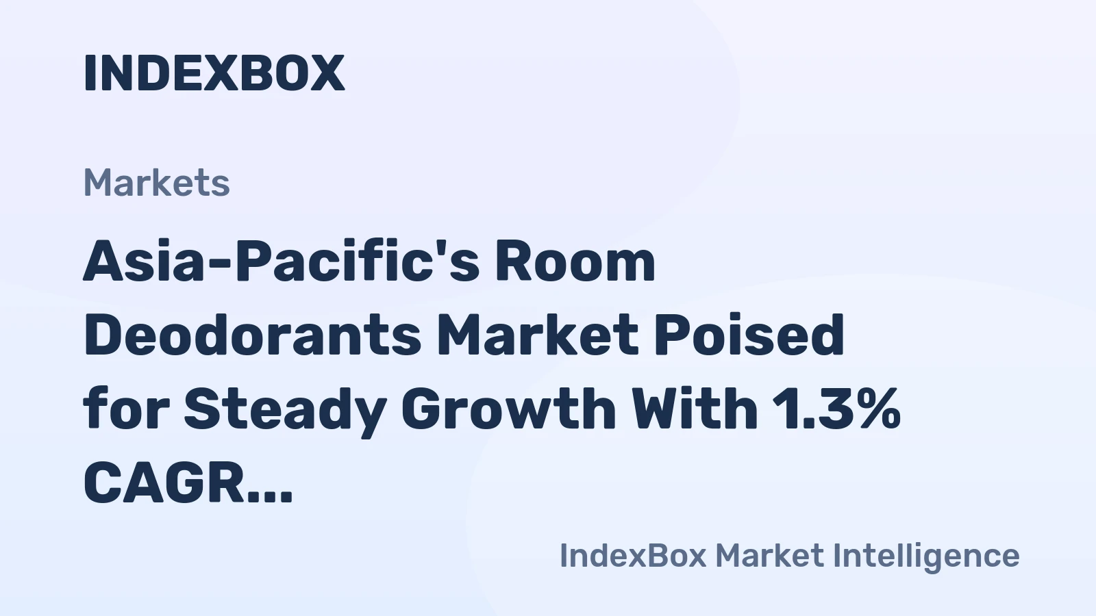 Asia-Pacific's Room Deodorants Market Poised for Steady Growth With 1.3% CAGR Through 2035