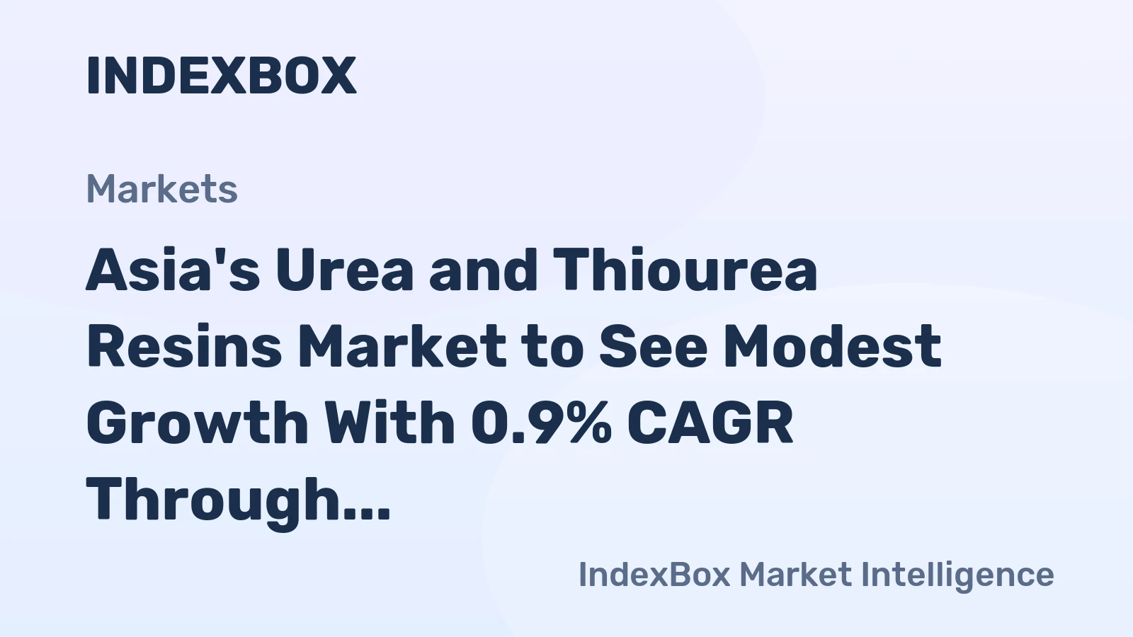 Asia's Urea and Thiourea Resins Market to See Modest Growth With 0.9% CAGR Through 2035