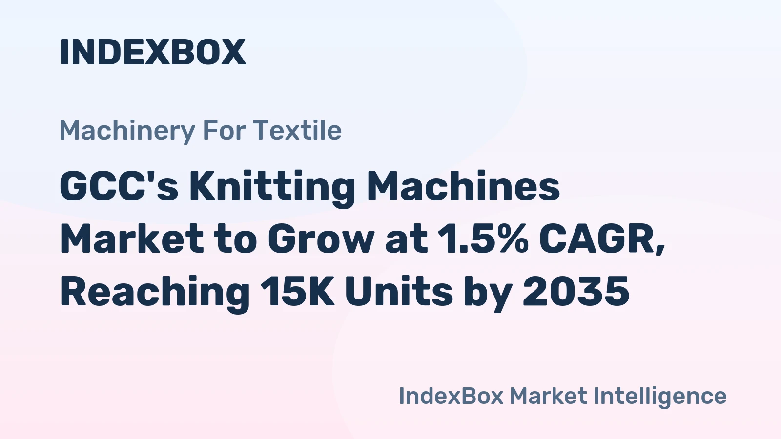 GCC's Knitting Machines Market to Grow at 1.5% CAGR, Reaching 15K Units by 2035