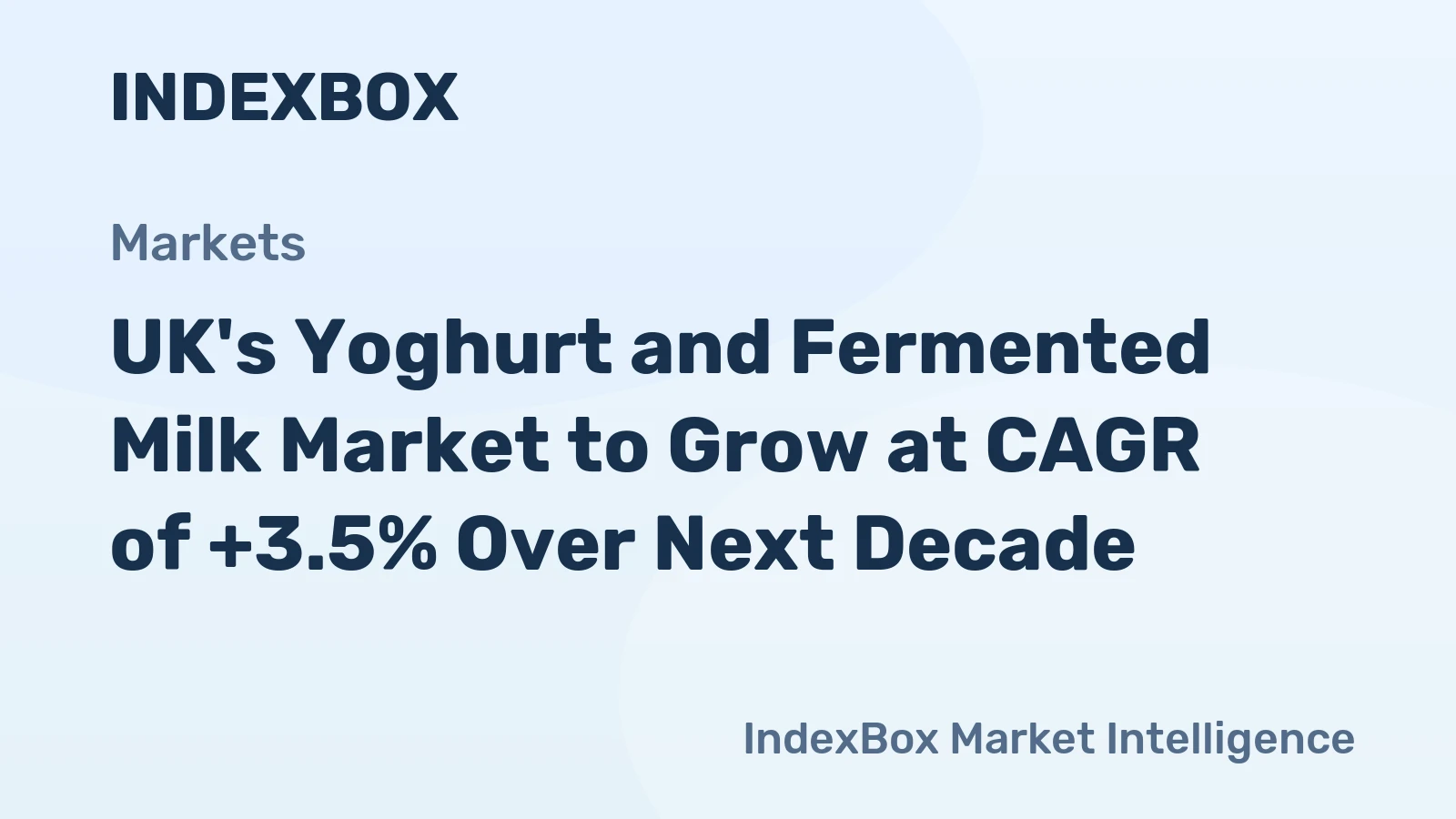 UK's Yoghurt and Fermented Milk Market to Grow at CAGR of +3.5% Over Next Decade