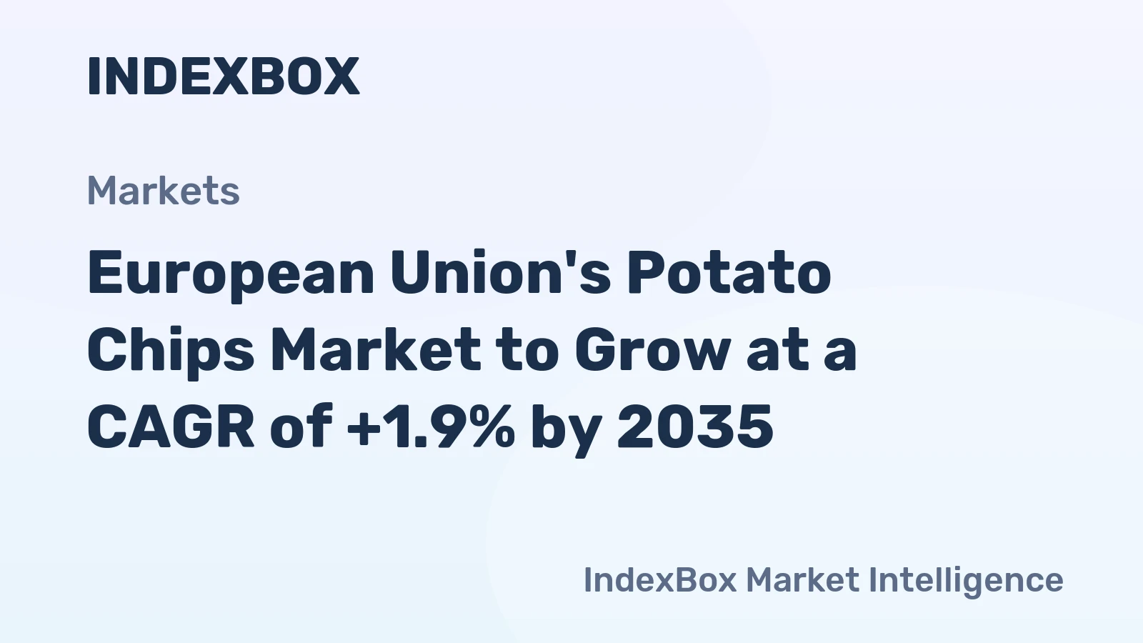European Union's Potato Chips Market to Grow at a CAGR of +1.9% by 2035