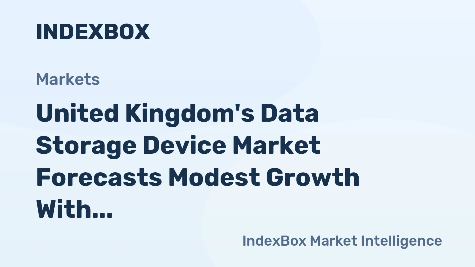 United Kingdom's Data Storage Device Market Forecasts Modest Growth With 1.7% CAGR in Value Through 2035