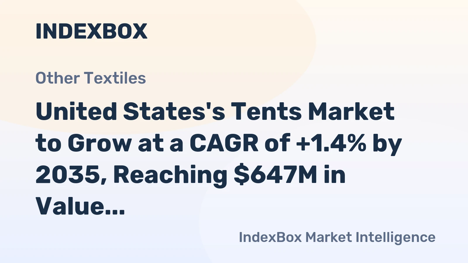 United States's Tents Market to Grow at a CAGR of +1.4% by 2035, Reaching $647M in Value