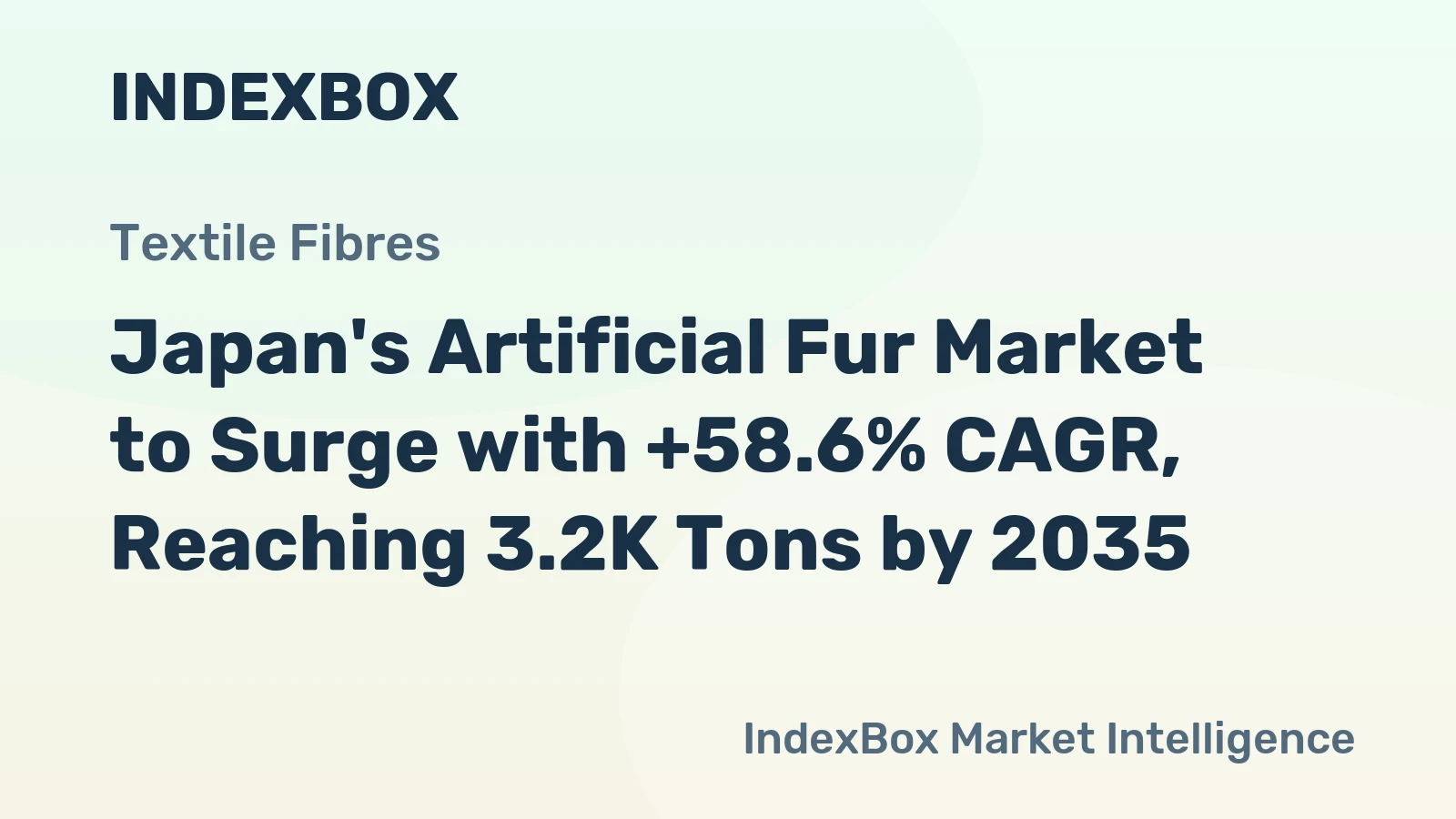 Japan's Artificial Fur Market to Surge with +58.6% CAGR, Reaching 3.2K Tons by 2035