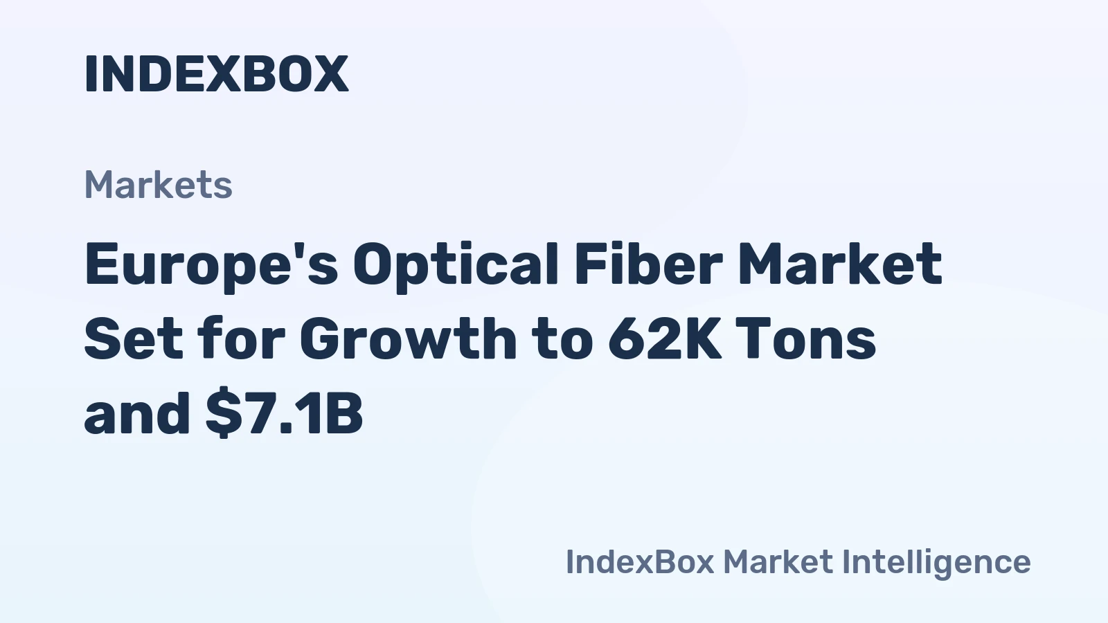 Europe's Optical Fiber Market Set for Growth to 62K Tons and $7.1B