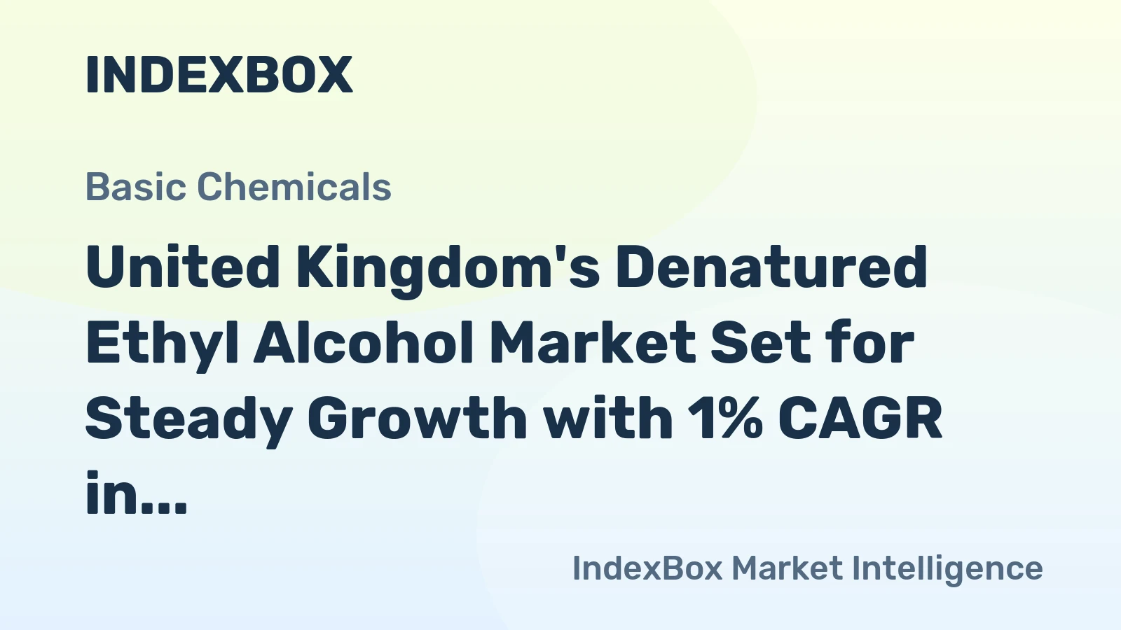 United Kingdom's Denatured Ethyl Alcohol Market Set for Steady Growth with 1% CAGR in Value Through 2035