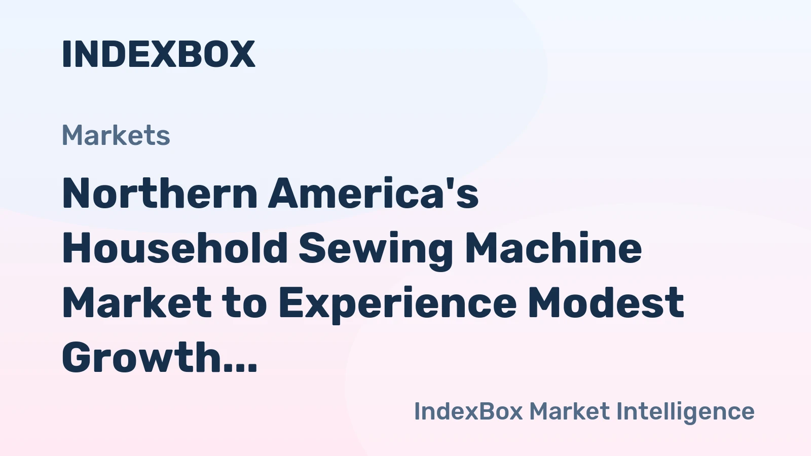 Northern America's Household Sewing Machine Market to Experience Modest Growth with 0.6% CAGR
