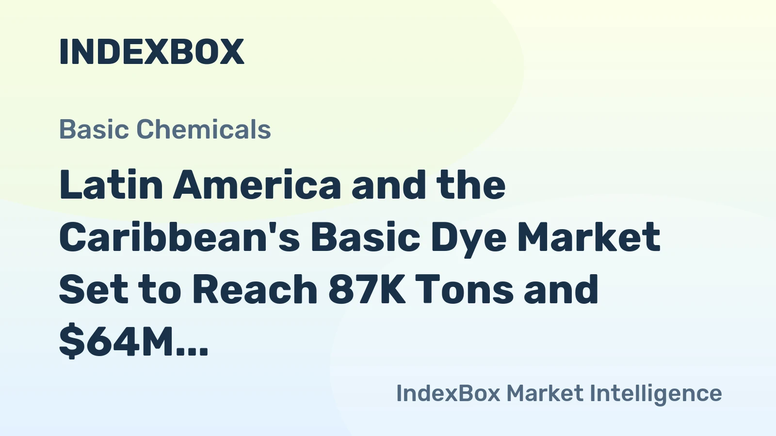 Latin America and the Caribbean's Basic Dye Market Set to Reach 87K Tons and $64M by 2035
