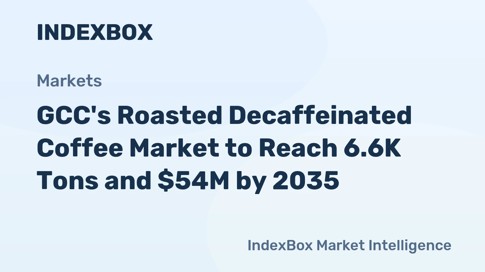 GCC's Roasted Decaffeinated Coffee Market to Reach 6.6K Tons and $54M by 2035