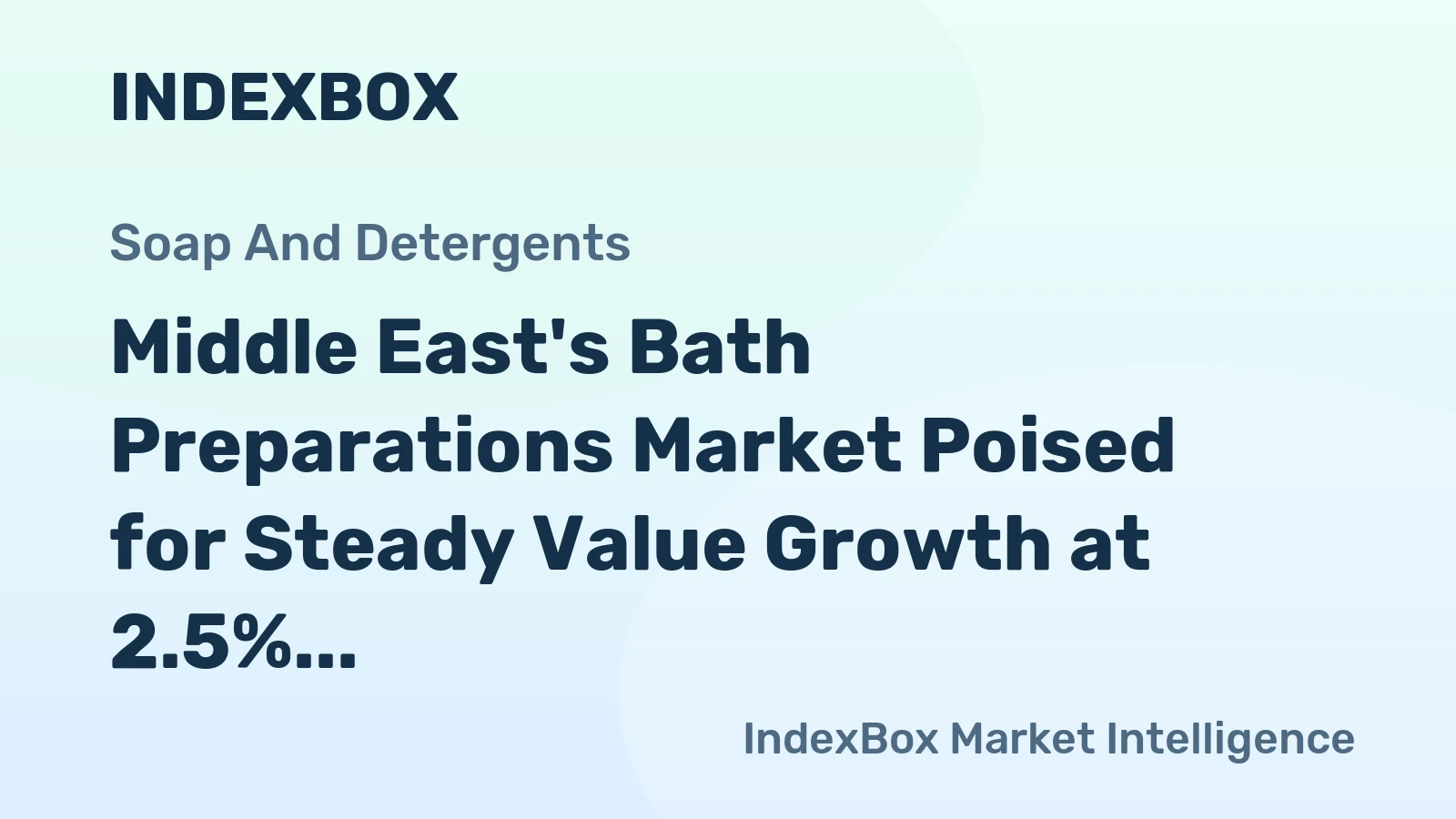Middle East's Bath Preparations Market Poised for Steady Value Growth at 2.5% CAGR Through 2035