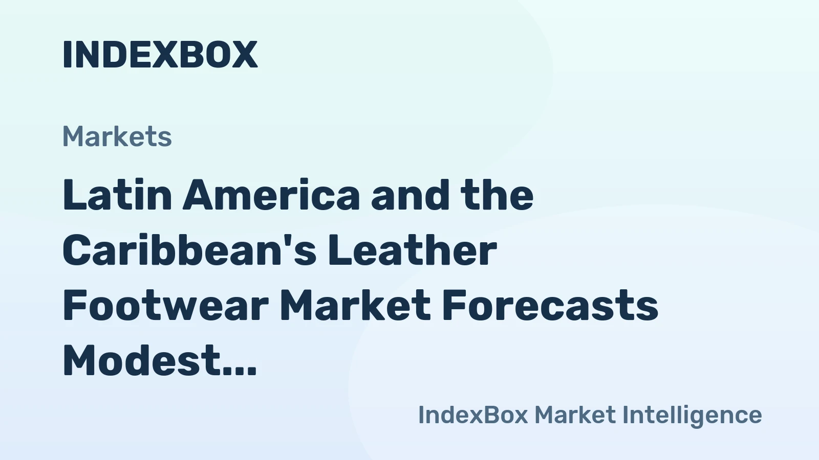 Latin America and the Caribbean's Leather Footwear Market Forecasts Modest Growth With a 0.3% CAGR Through 2035
