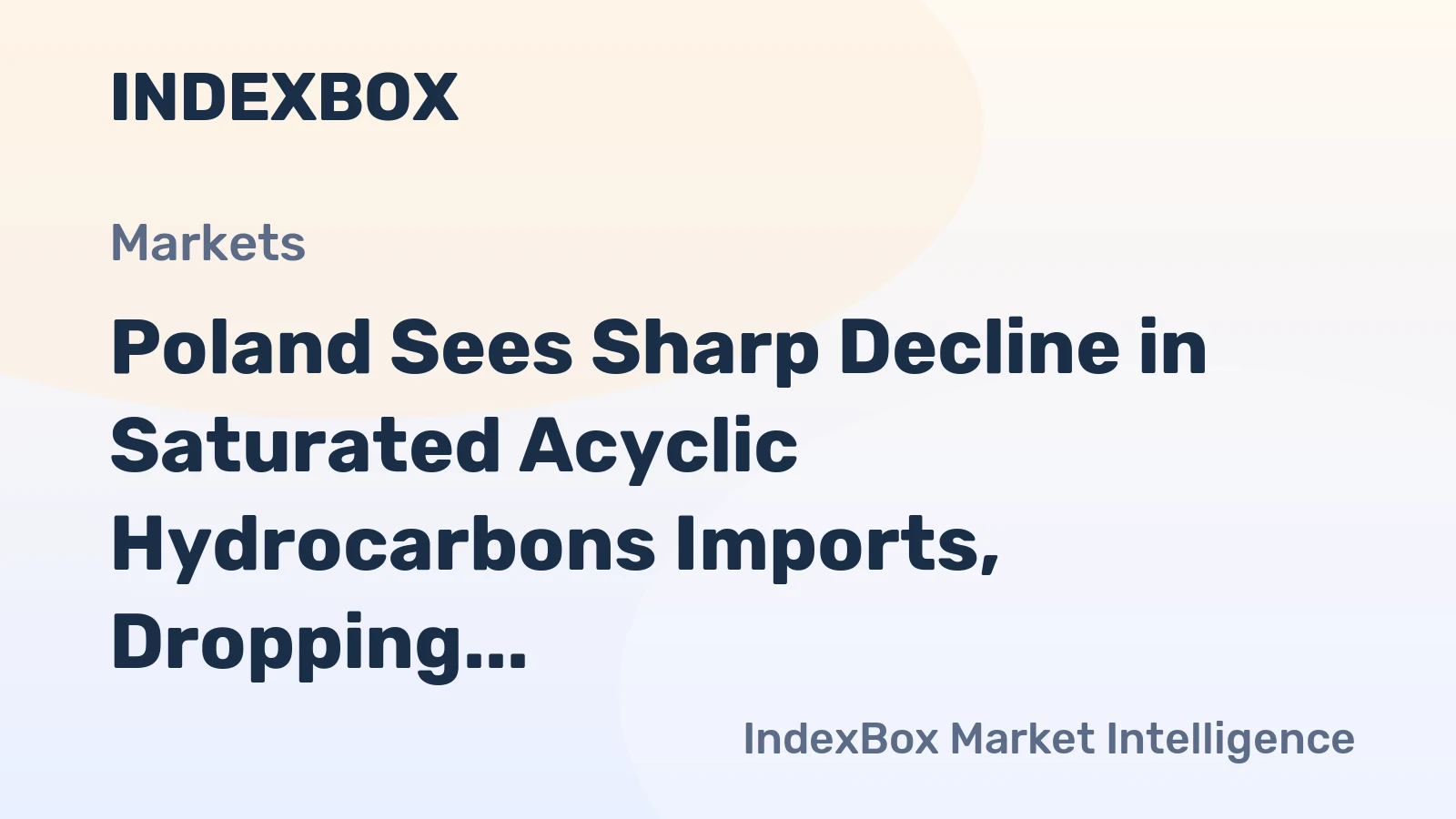 Poland Sees Sharp Decline in Saturated Acyclic Hydrocarbons Imports, Dropping to $101 Million in 2023