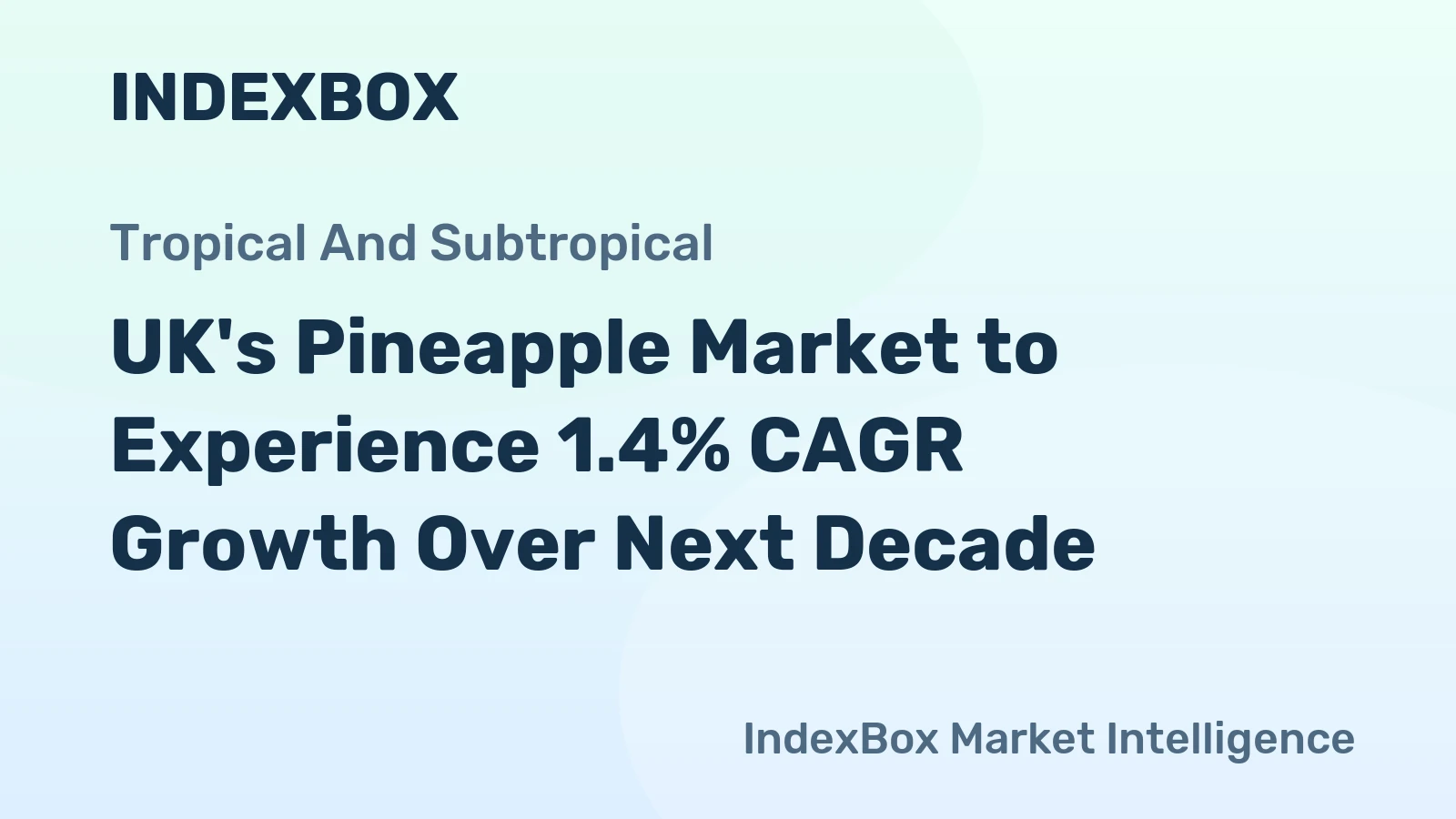 UK's Pineapple Market to Experience 1.4% CAGR Growth Over Next Decade