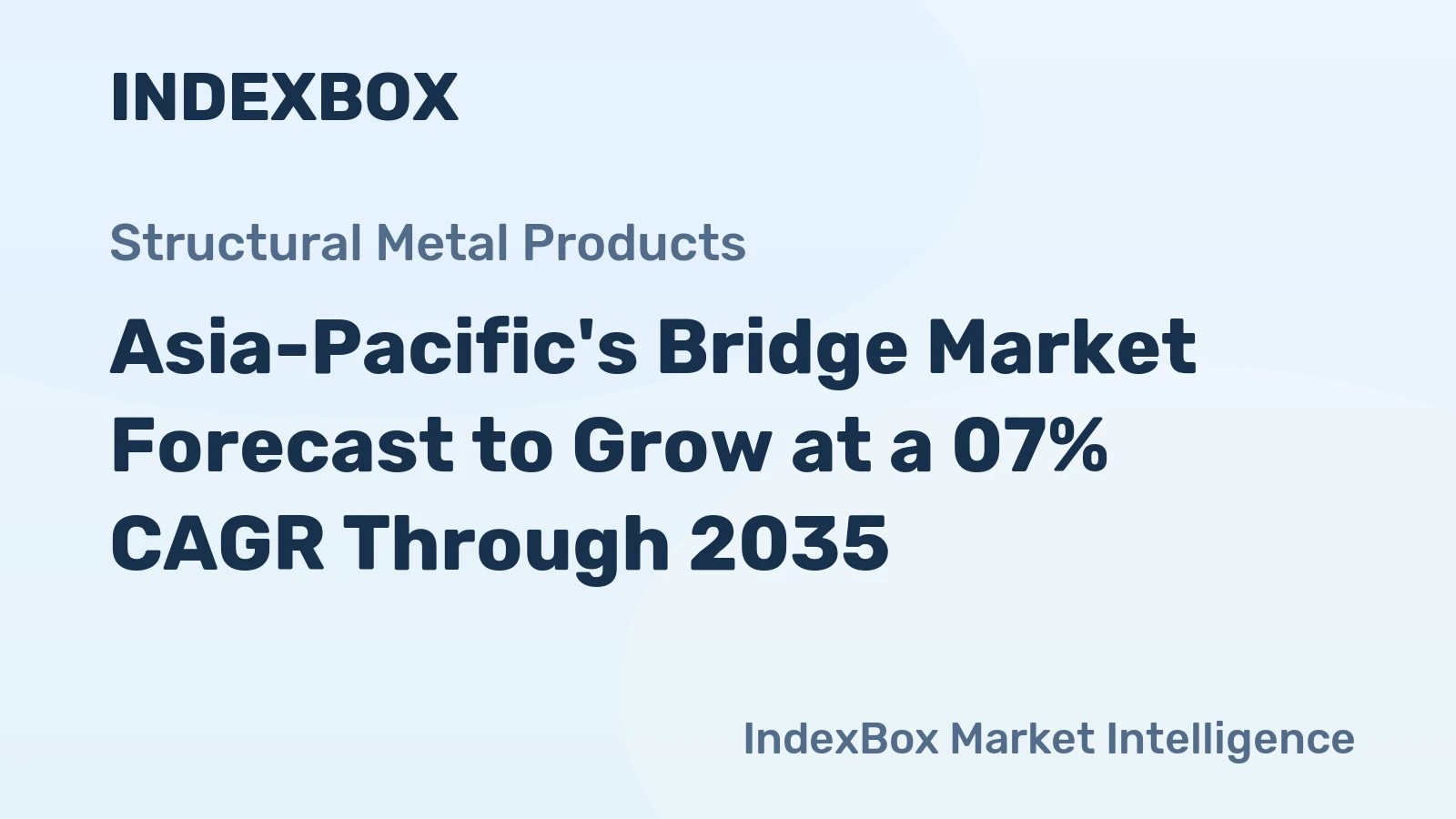 Asia-Pacific's Bridge Market Forecast to Grow at a 07% CAGR Through 2035