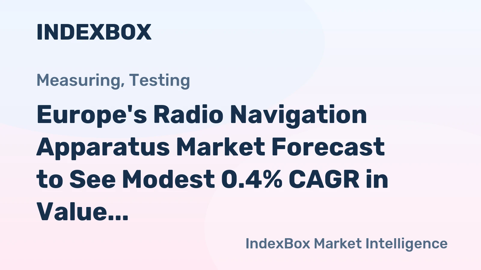 Europe's Radio Navigation Apparatus Market Forecast to See Modest 0.4% CAGR in Value Through 2035