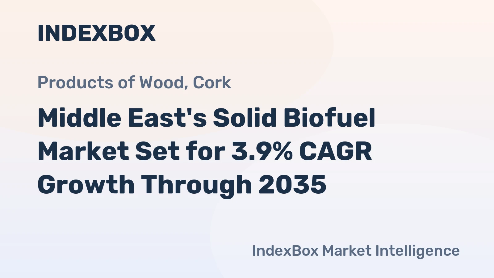 Middle East's Solid Biofuel Market Set for 3.9% CAGR Growth Through 2035