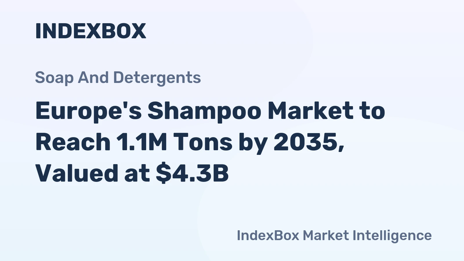 Europe's Shampoo Market to Reach 1.1M Tons by 2035, Valued at $4.3B
