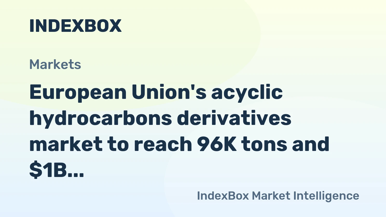 European Union's acyclic hydrocarbons derivatives market to reach 96K tons and $1B by 2035, driven by rising demand.
