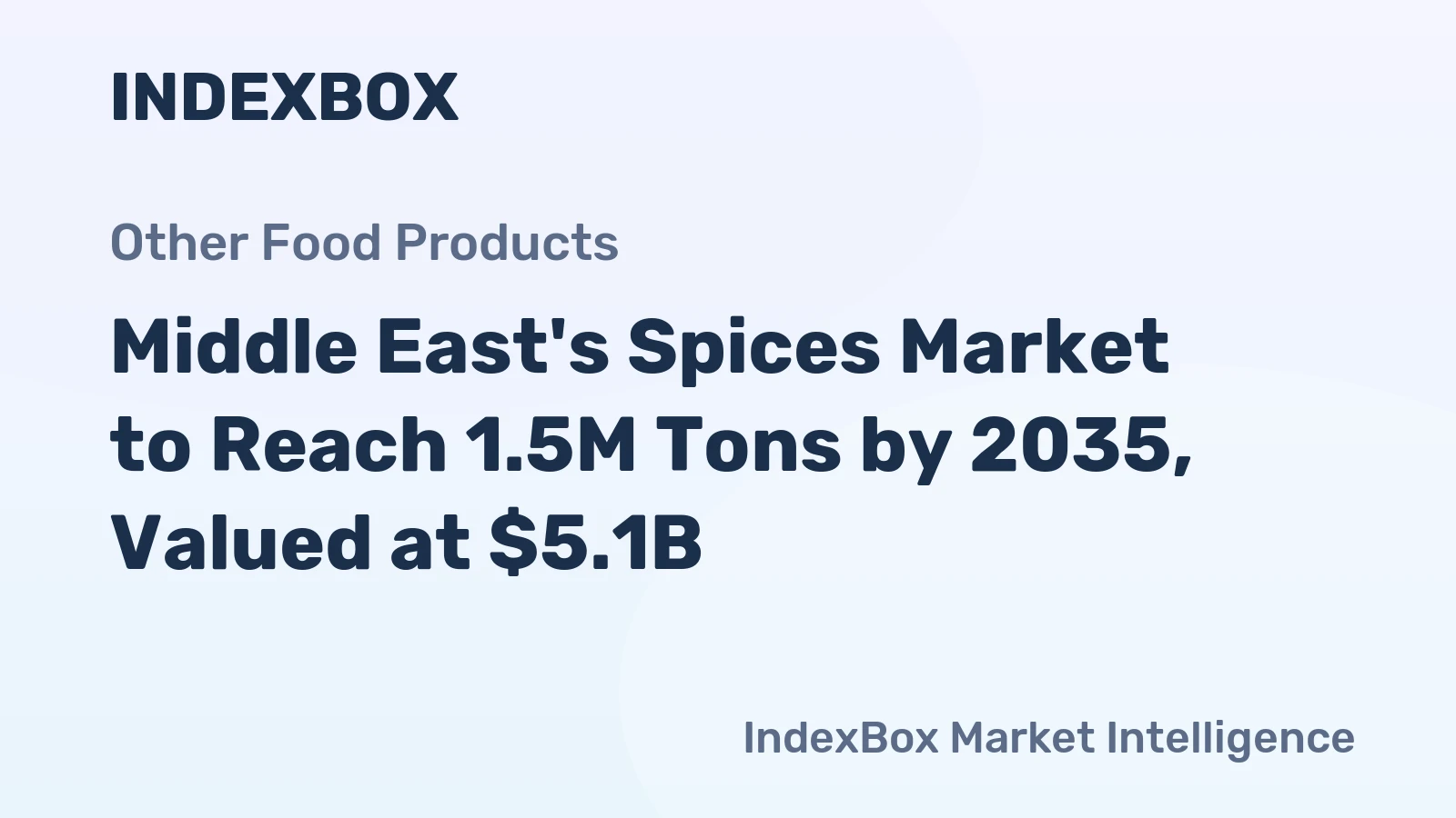 Middle East's Spices Market to Reach 1.5M Tons by 2035, Valued at $5.1B