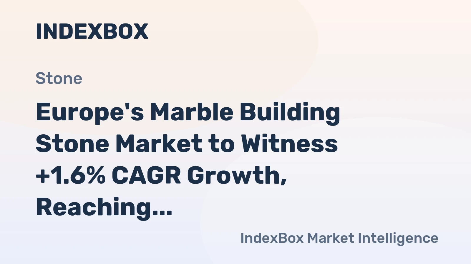 Europe's Marble Building Stone Market to Witness +1.6% CAGR Growth, Reaching $12.4B by 2035