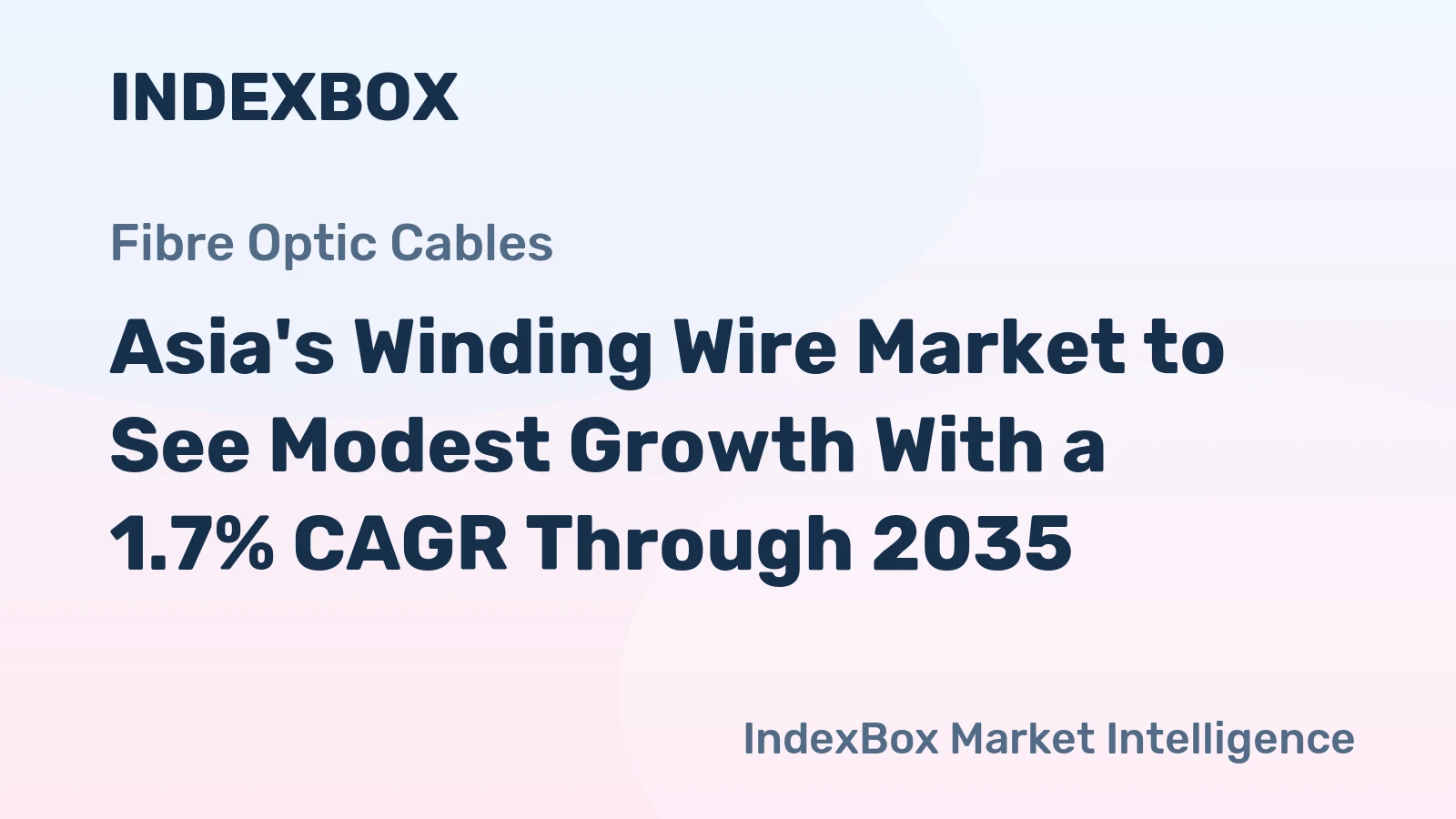 Asia's Winding Wire Market to See Modest Growth With a 1.7% CAGR Through 2035