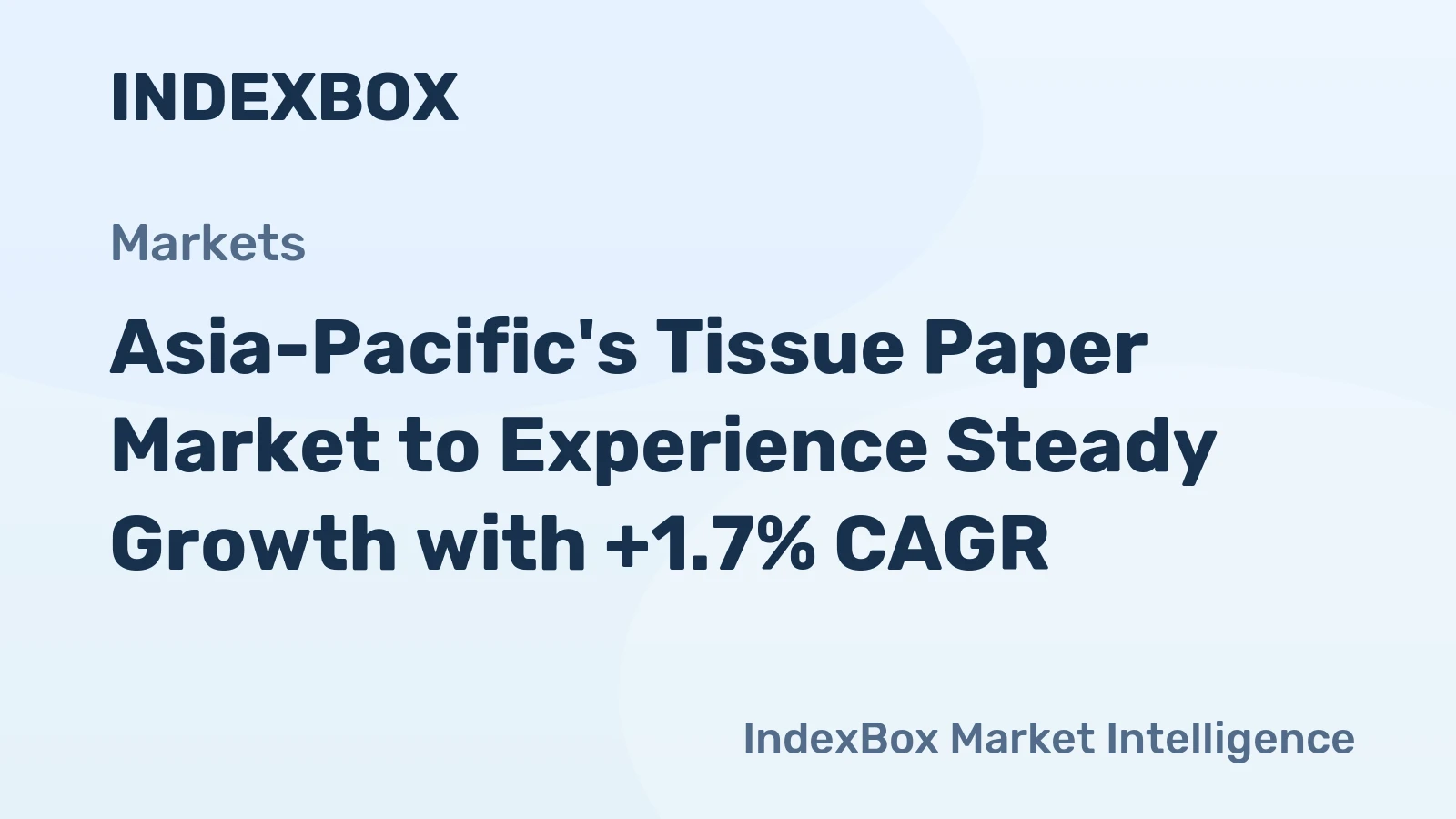 Asia-Pacific's Tissue Paper Market to Experience Steady Growth with +1.7% CAGR