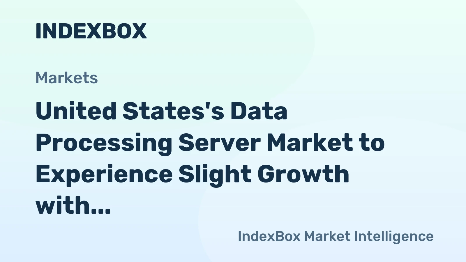 United States's Data Processing Server Market to Experience Slight Growth with +0.3% CAGR