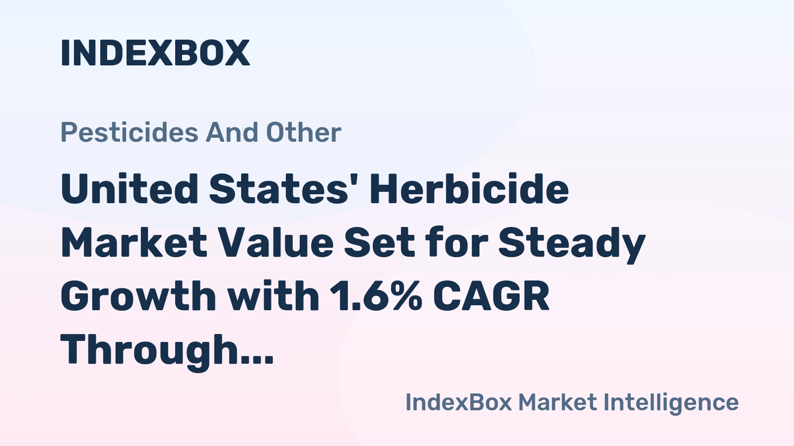 United States' Herbicide Market Value Set for Steady Growth with 1.6% CAGR Through 2035