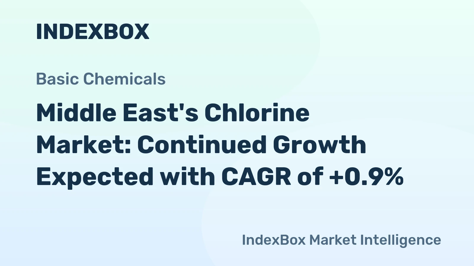 Middle East's Chlorine Market: Continued Growth Expected with CAGR of +0.9%