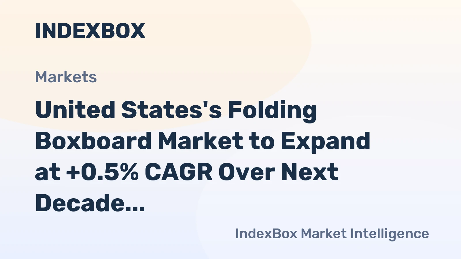 United States's Folding Boxboard Market to Expand at +0.5% CAGR Over Next Decade