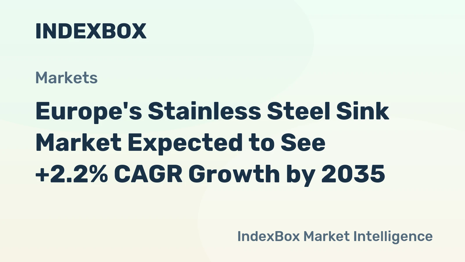 Europe's Stainless Steel Sink Market Expected to See +2.2% CAGR Growth by 2035