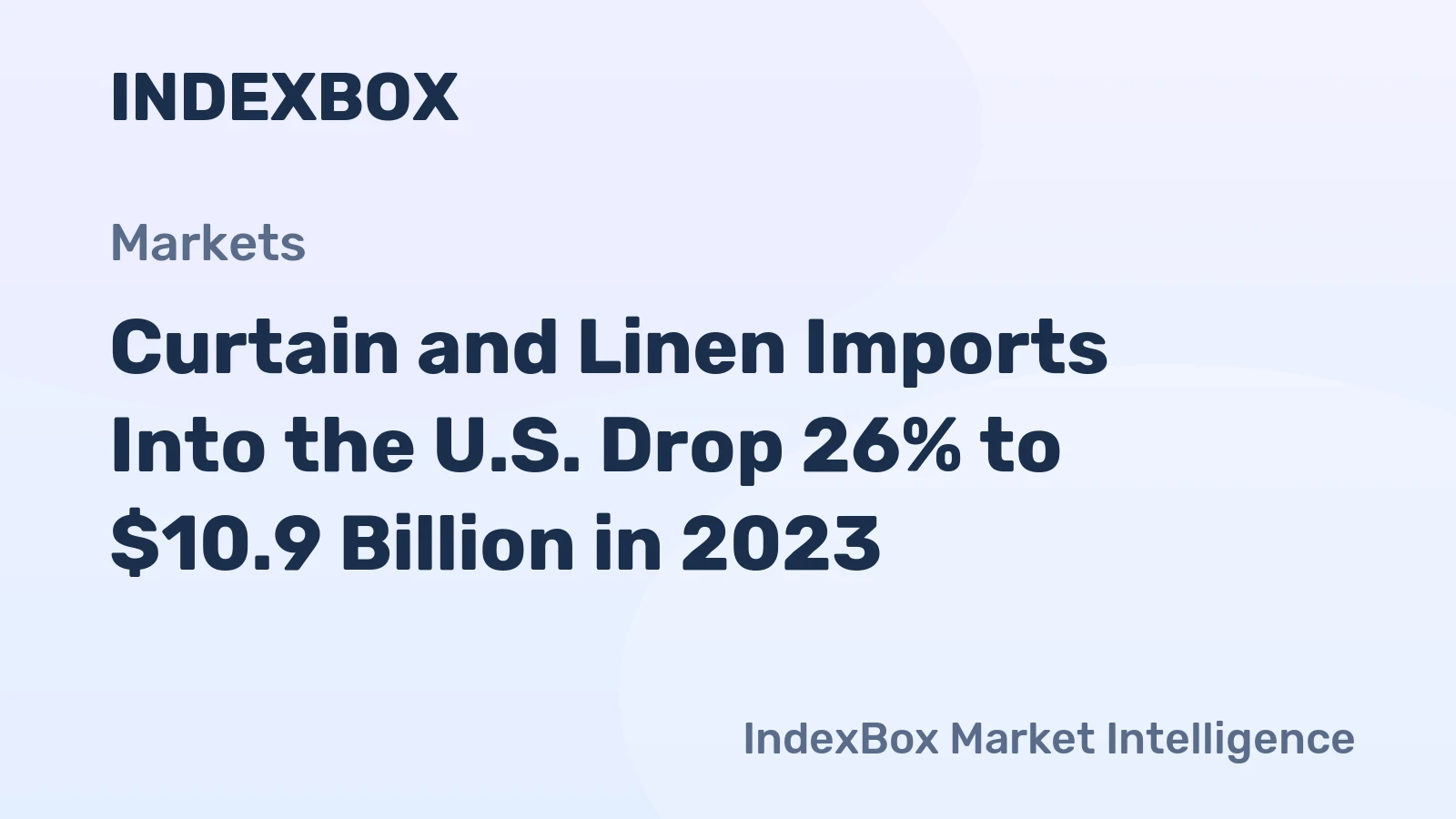 Curtain and Linen Imports Into the U.S. Drop 26% to $10.9 Billion in 2023
