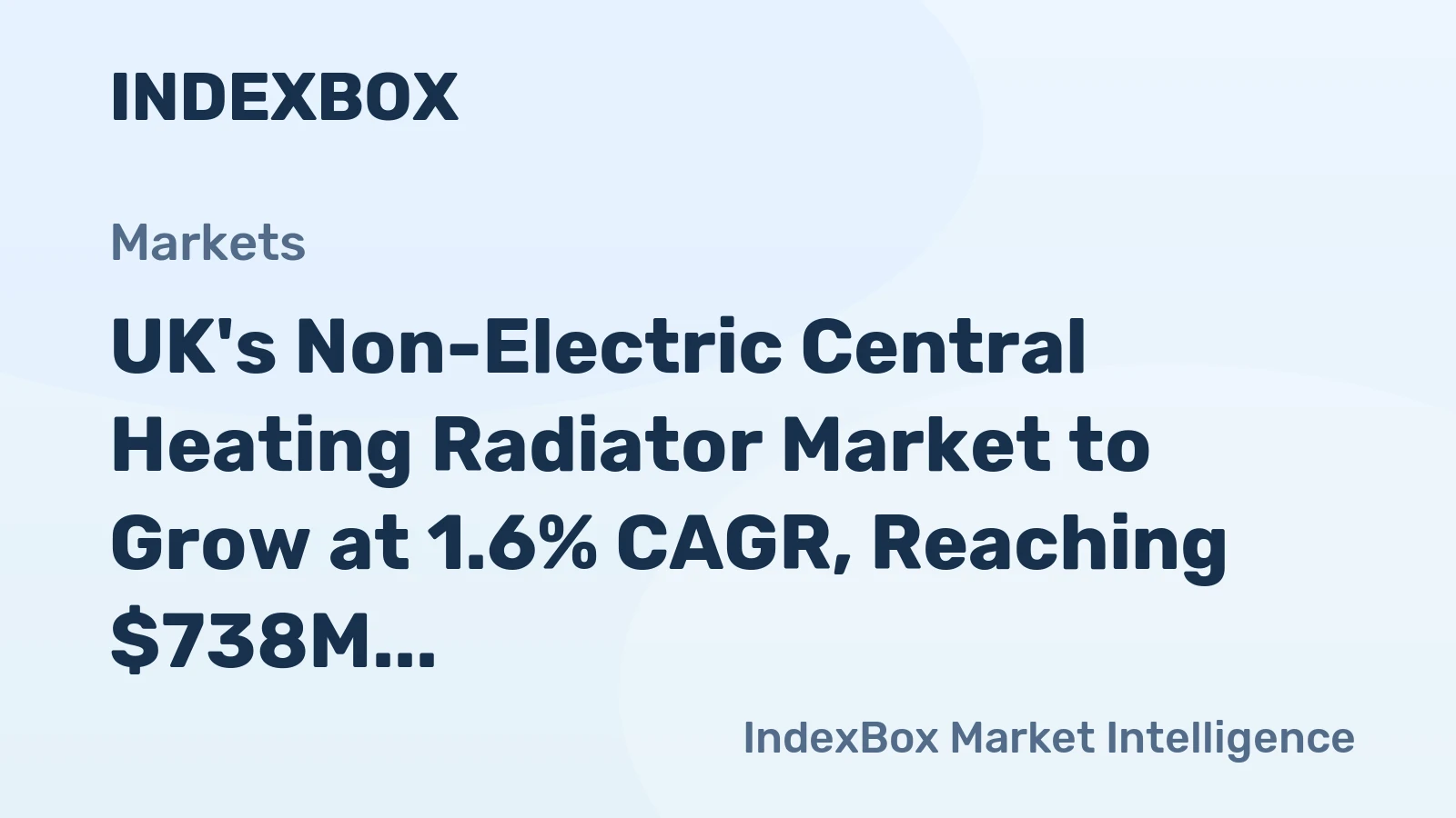 UK's Non-Electric Central Heating Radiator Market to Grow at 1.6% CAGR, Reaching $738M by 2035