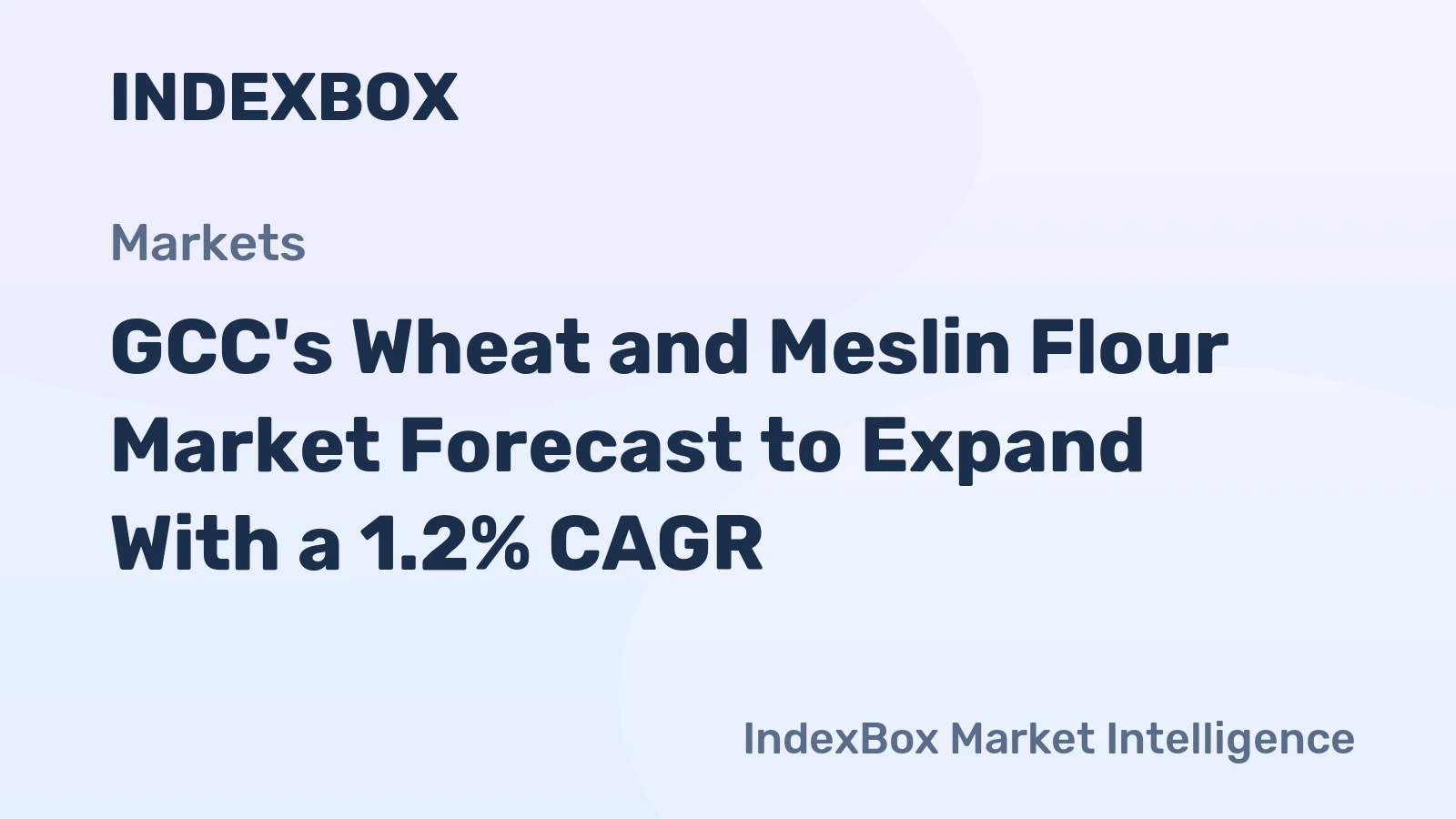 GCC's Wheat and Meslin Flour Market Forecast to Expand With a 1.2% CAGR