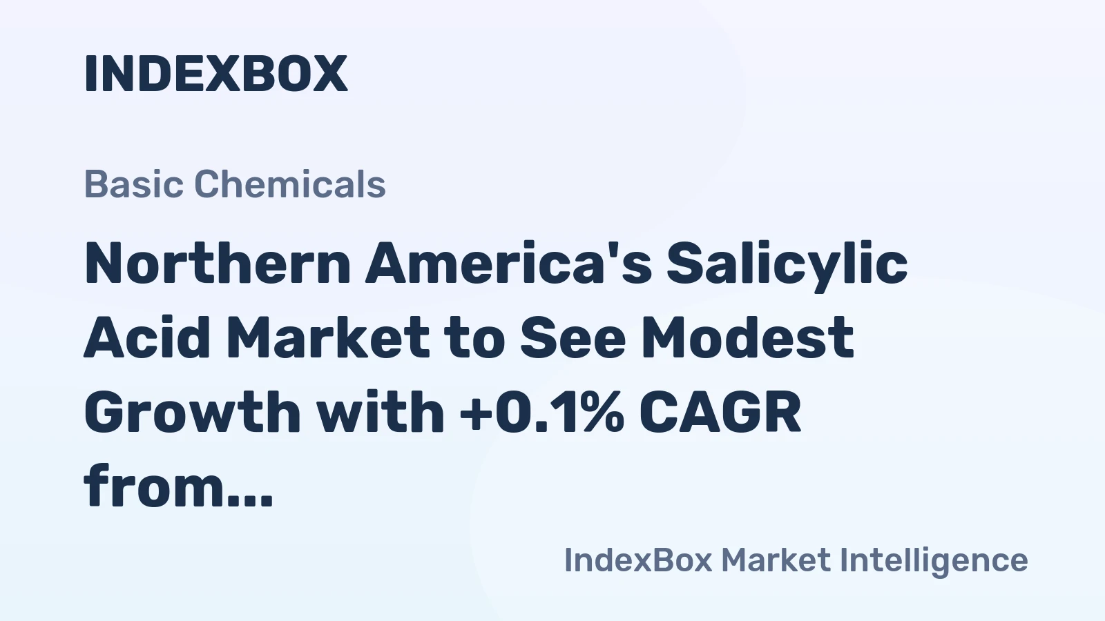 Northern America's Salicylic Acid Market to See Modest Growth with +0.1% CAGR from 2024 to 2035