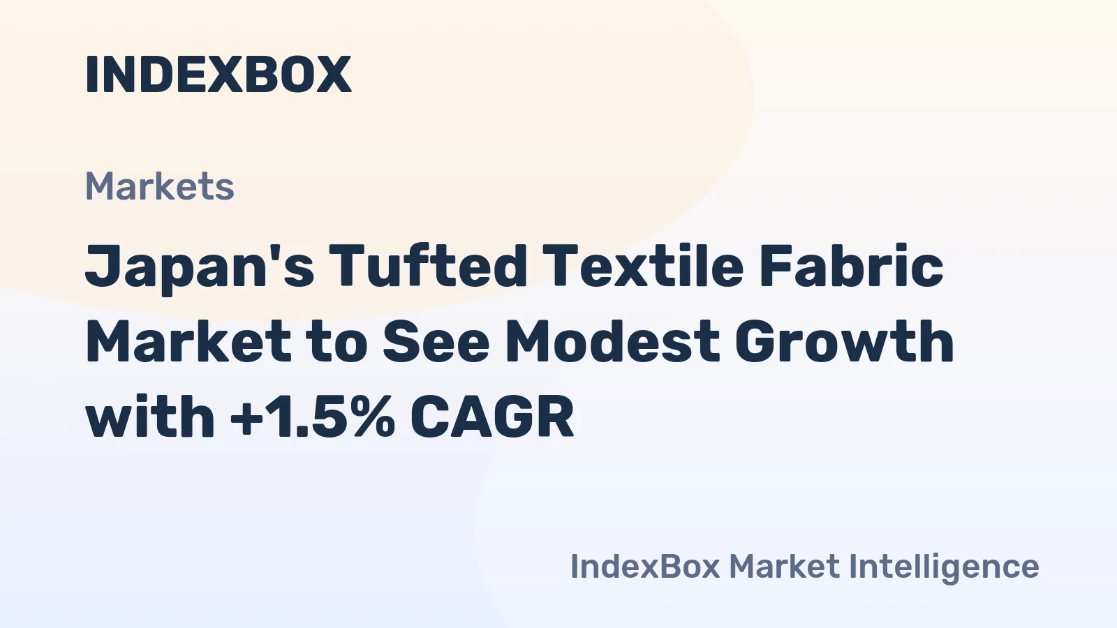 Japan's Tufted Textile Fabric Market to See Modest Growth with +1.5% CAGR