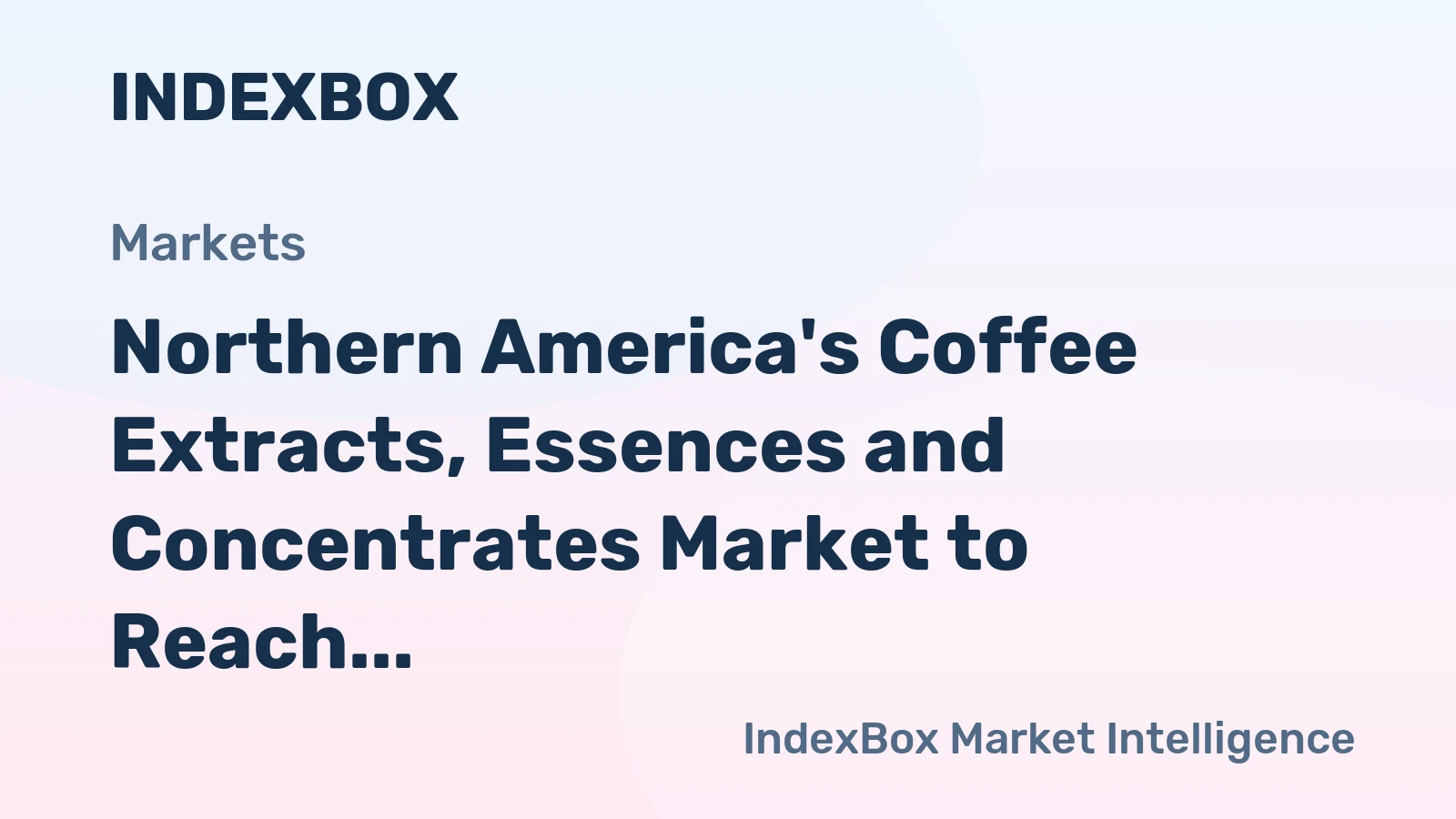 Northern America's Coffee Extracts, Essences and Concentrates Market to Reach 445K tons and $4.1B by 2035