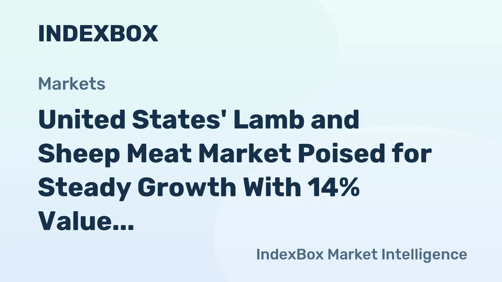 United States' Lamb and Sheep Meat Market Poised for Steady Growth With 14% Value CAGR Through 2035