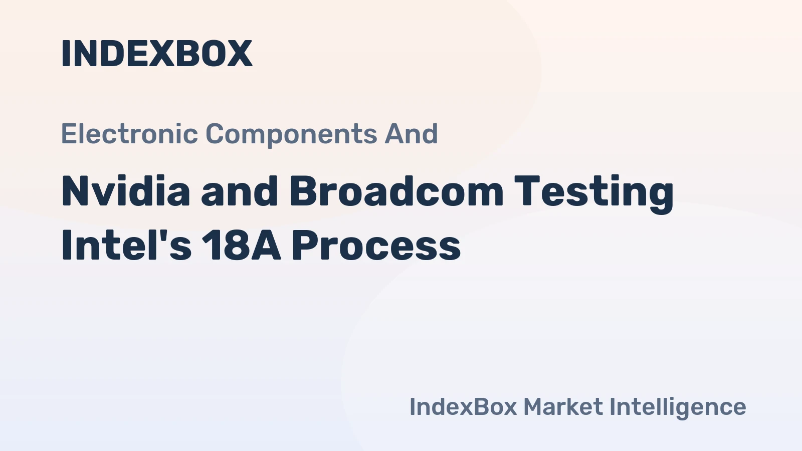 Nvidia and Broadcom Testing Intel's 18A Process