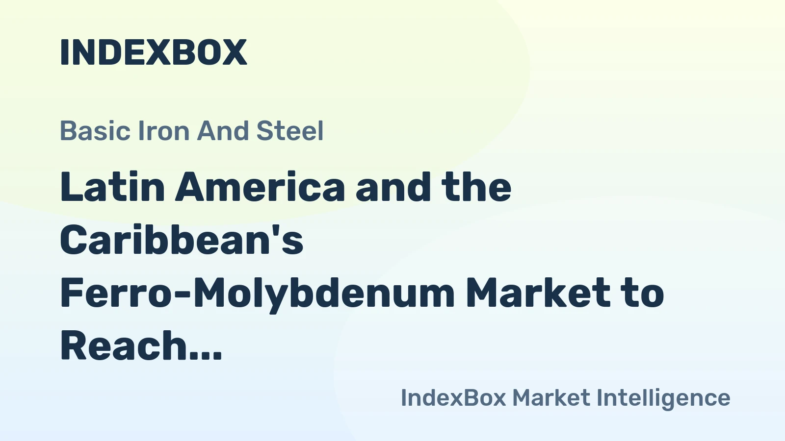 Latin America and the Caribbean's Ferro-Molybdenum Market to Reach 18K Tons and $646M by 2035