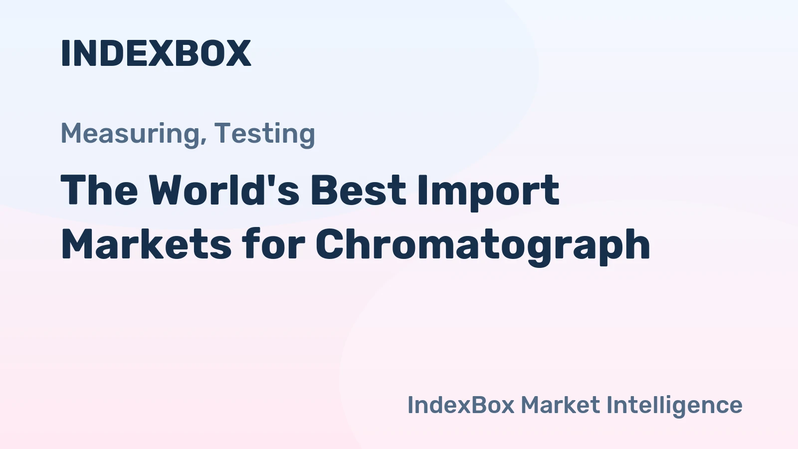 The World's Best Import Markets for Chromatograph