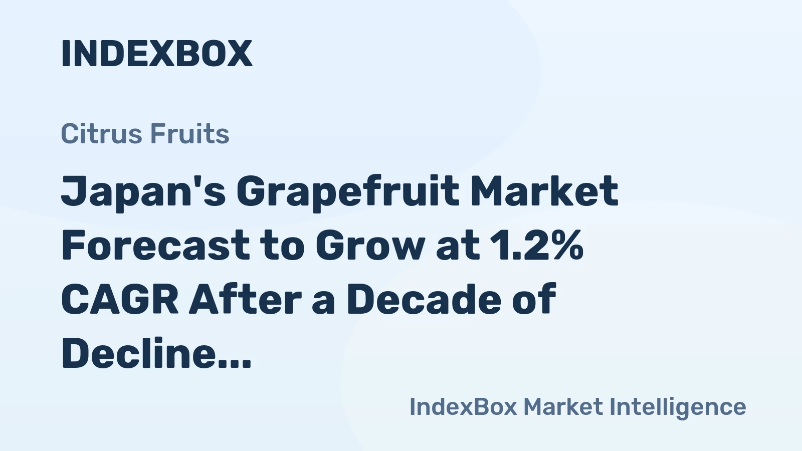 Japan's Grapefruit Market Forecast to Grow at 1.2% CAGR After a Decade of Decline